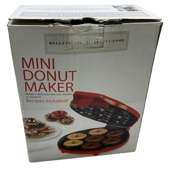 Bella | Kitchen | Bella Mini Donut Maker 7 Donuts In Minutes Red In ...